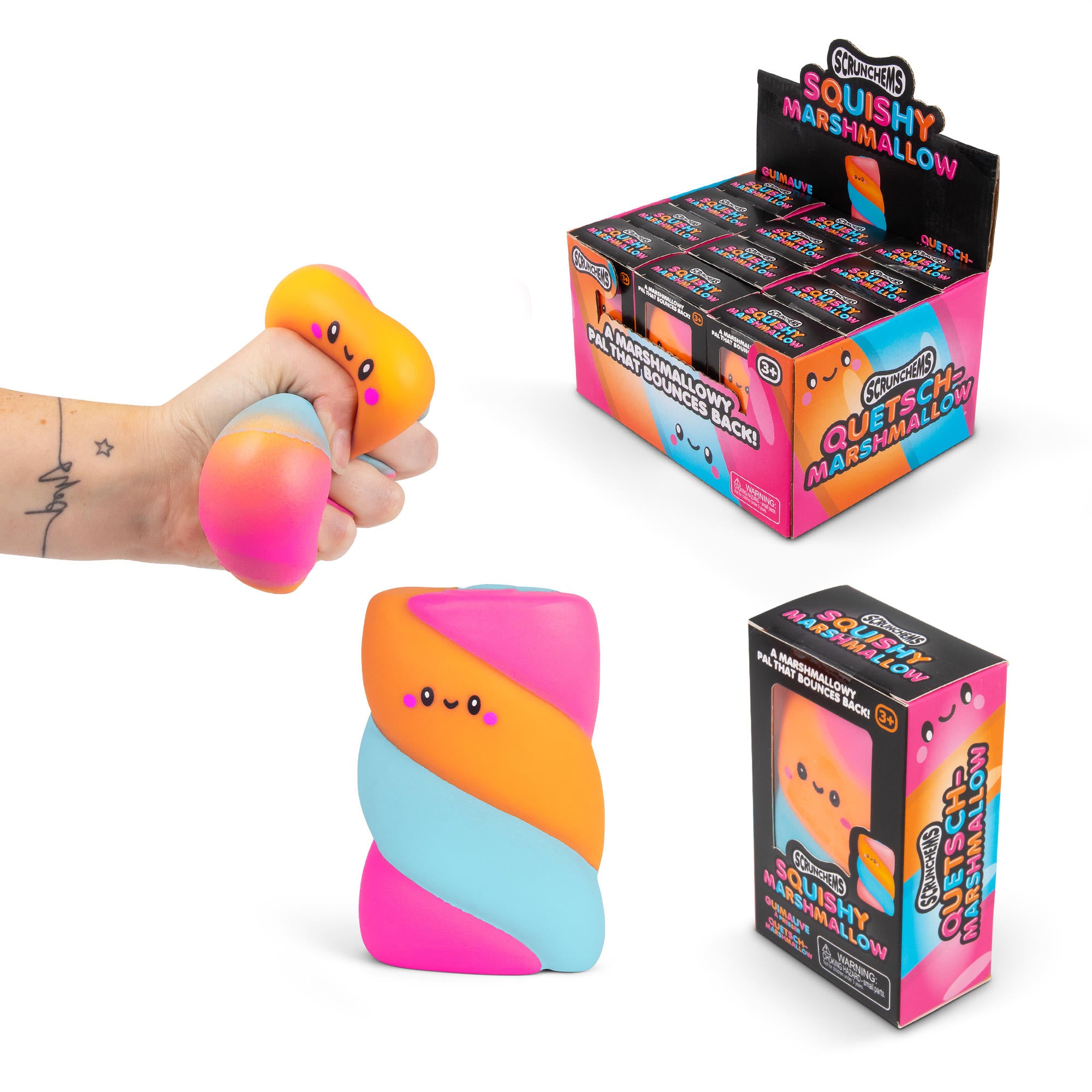 Scrunchems Marshmallow Flump Squishy Sensory Fidget Anxiety Stress Toy ...
