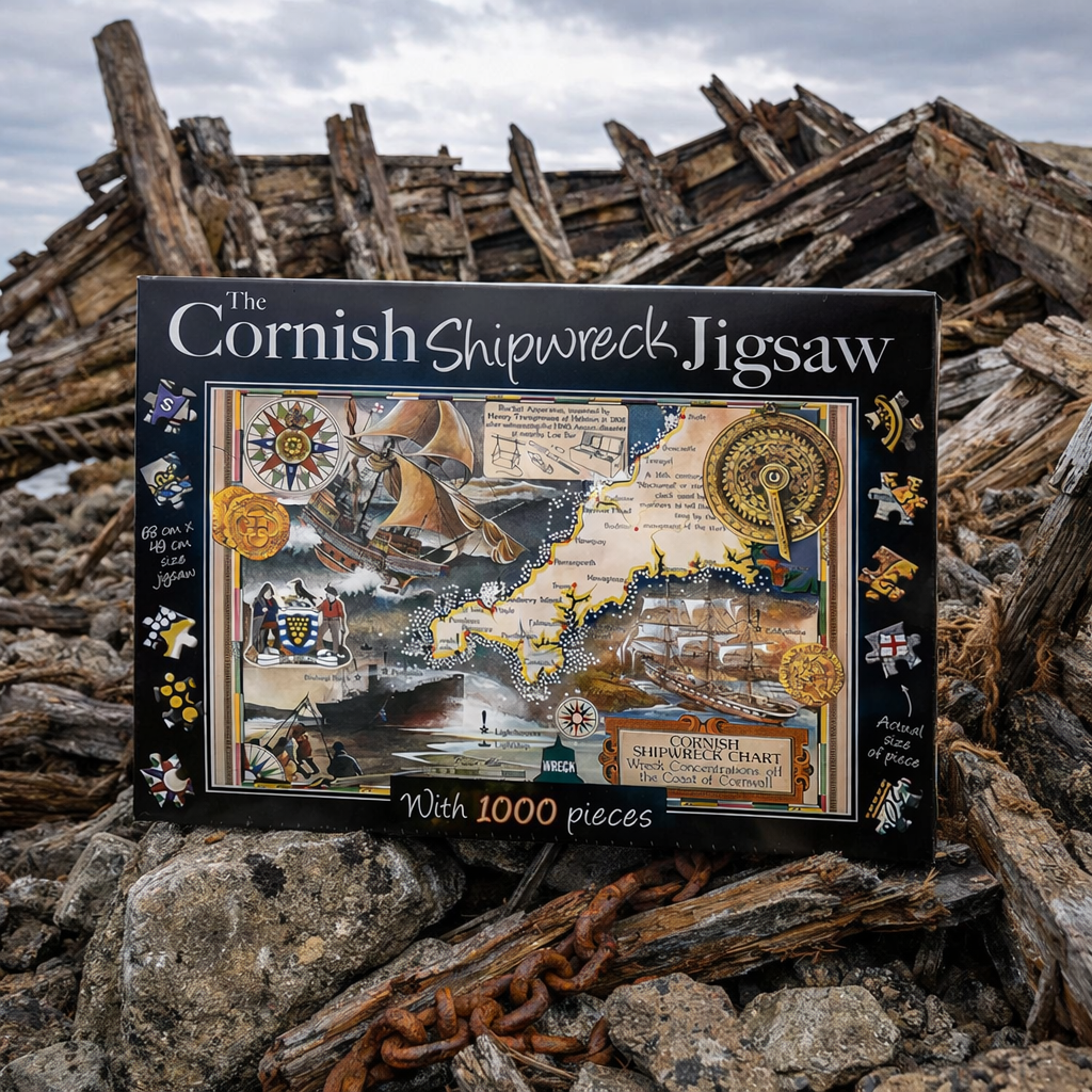 Cornish Shipwrecks Jigsaw Puzzle 1000 pieces – CM Toys Games and Fun Stuff